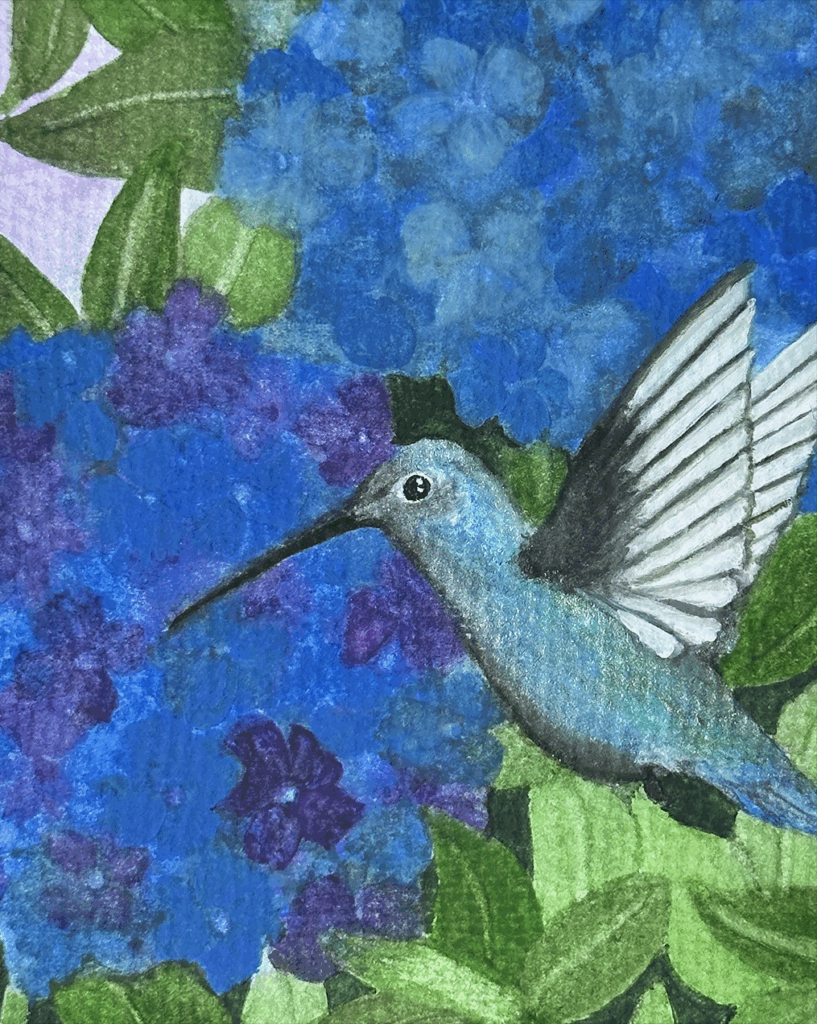 Licensed Artists - Patty Quon-Sandberg - Hummingbirds in Hydrangea ...